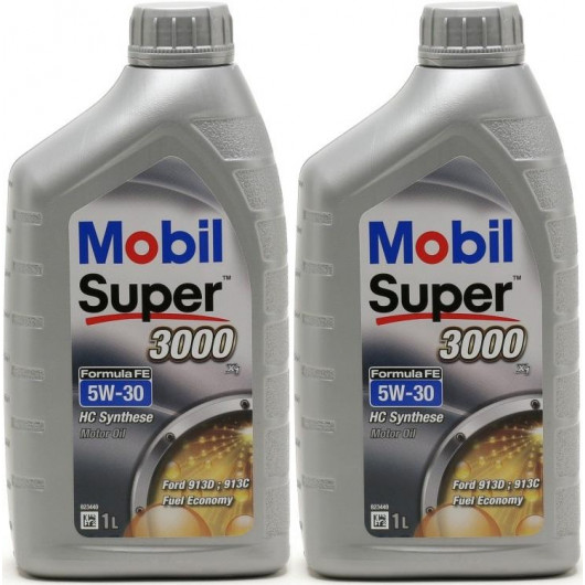 Mobil Super 3000 X1 Formula FE 5W-30 Motoröl 2x 1l = 2 Liter - SAE 5W ...
