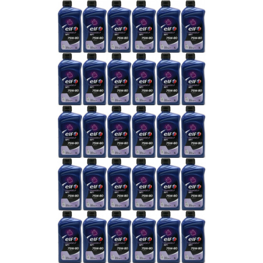 Elf Tranself NFP 75W-80 Schaltgetriebeöl 30x 1l = 30 Liter - SAE 75W-80 ...
