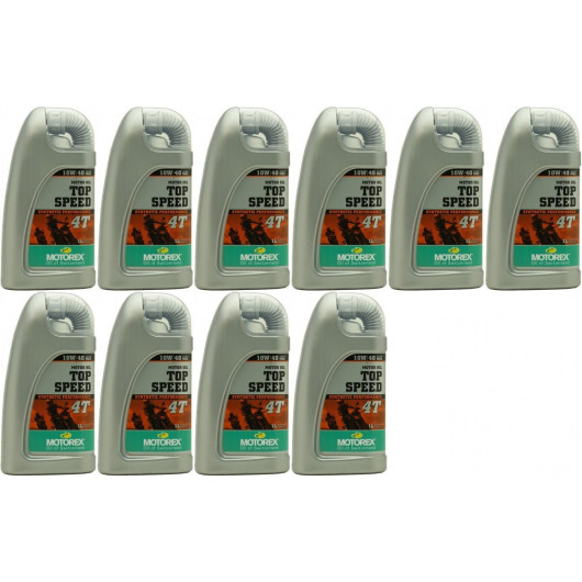 MOTOREX 4T Top Speed SAE 10W-40 Motorrad Motoröl 10x 1l = 10 Liter - 4 ...