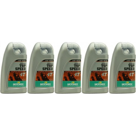 MOTOREX 4T Top Speed SAE 10W-40 Motorrad Motoröl 5x 1l = 5 Liter - 4 ...