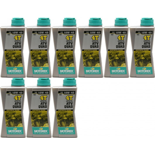 MOTOREX 4T ATV QUAD SAE 10W-40 Motorrad Motoröl 9x 1l = 9 Liter - 4 ...