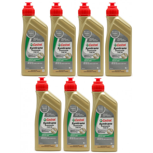 Castrol Syntrans Manual Transaxle 75W-90 Schaltgetriebeöl 7x 1l = 7 ...