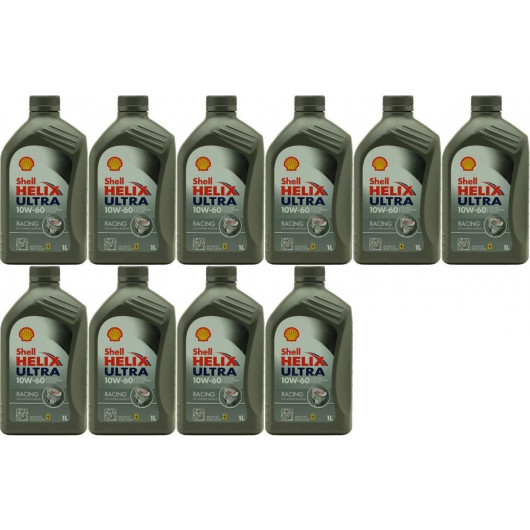Shell Helix Ultra Racing 10W-60 Motoröl 10x 1l = 10 Liter - SAE 10W-60 ...
