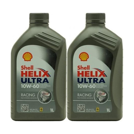 Shell Helix Ultra Racing 10W-60 Motoröl 2x 1l = 2 Liter - SAE 10W-60 ...