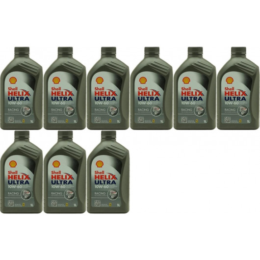 Shell Helix Ultra Racing 10W-60 Motoröl 9x 1l = 9 Liter - SAE 10W-60 ...