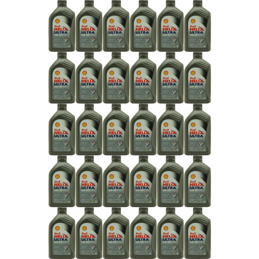 Shell Helix Ultra 0W-40 Motoröl 30x 1l = 30 Liter - SAE 0W-40 - Auto ...