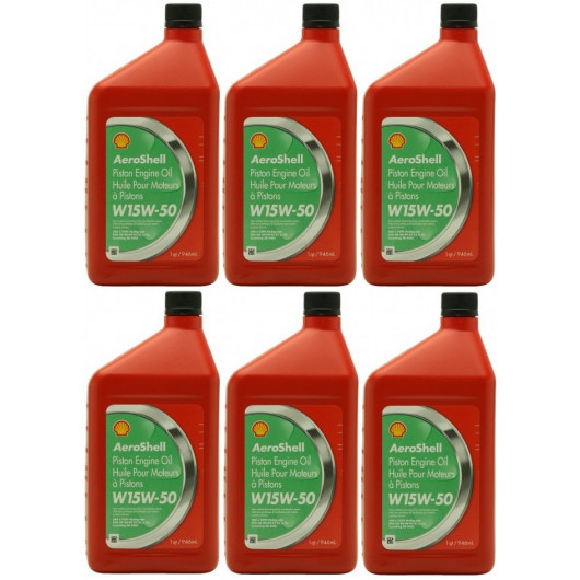 Shell Aeroshell Oil W 15W-50 6x 1l = 6 Liter - Luftfahrtprodukte - Öle ...