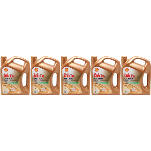 Shell Helix Ultra 0W-40 Motoröl 5x 4l = 20 Liter - SAE 0W-40 - Auto/PKW ...