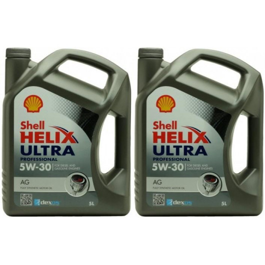 Shell Helix Ultra Professional AG 5W-30 Motoröl 2x 5 = 10 Liter - SAE ...