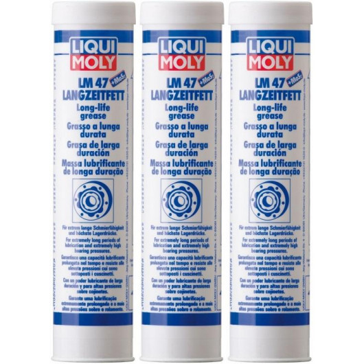 Liqui Moly 3520 LM 47 Langzeitfett + MoS2 Fett Kartusche 3x 400 Gramm ...