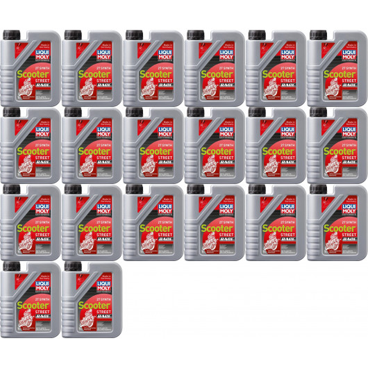 Liqui Moly 1053 Motorbike 2T Synth Scooter Street Race 20x 1l = 20 ...