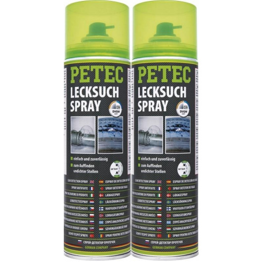 Petec Lecksuchspray 2x 400 Milliliter - Reparaturhilfen/ Wartung ...