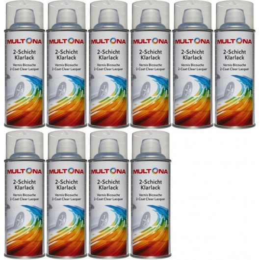 MULTONA 2-Schicht Klarlack 10x 400 Milliliter - Klarlack - Farben ...