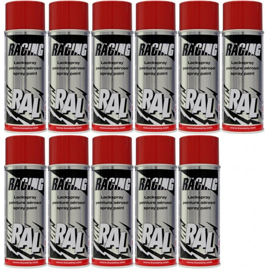 RACING RAL 3000 Feuerrot, 11x 400 Milliliter - Lackspraydosen RAL ...