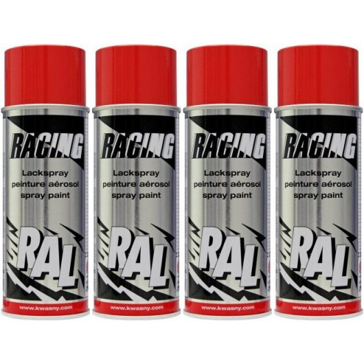 RACING RAL 3020 Verkehrsrot, 4x 400 Milliliter - Lackspraydosen RAL ...