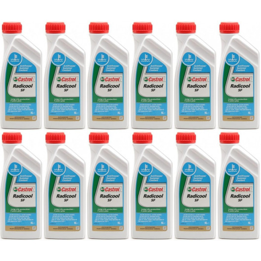 Castrol Radicool SF Kühlerfrostschutz Konzentrat 12x 1l = 12 Liter ...