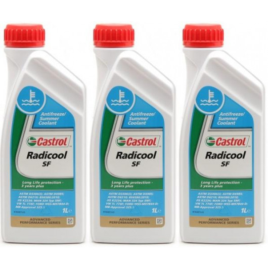 Castrol Radicool SF Kühlerfrostschutz Konzentrat 3x 1l = 3 Liter ...