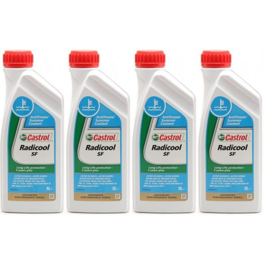 Castrol Radicool SF Kühlerfrostschutz Konzentrat 4x 1l = 4 Liter ...