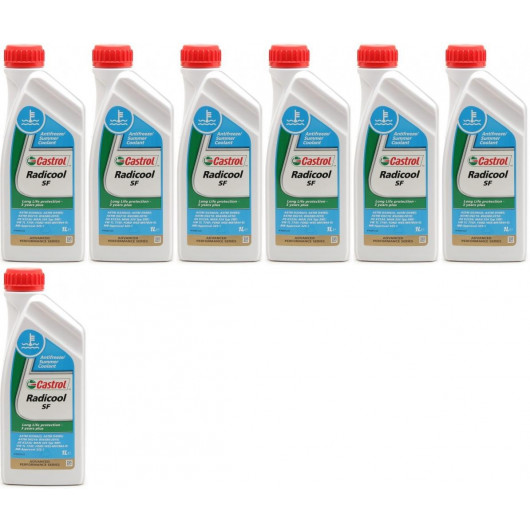 Castrol Radicool SF Kühlerfrostschutz Konzentrat 7x 1l = 7 Liter ...