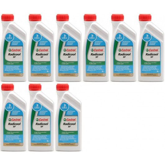 Castrol Radicool SF Kühlerfrostschutz Konzentrat 9x 1l = 9 Liter ...