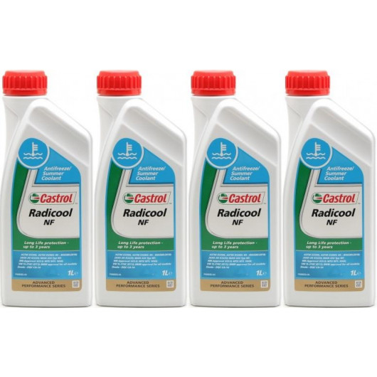 Castrol Radicool NF Kühlerfrostschutz Konzentrat 4x 1l = 4 Liter ...