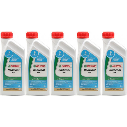 Castrol Radicool NF Kühlerfrostschutz Konzentrat 5x 1l = 5 Liter ...