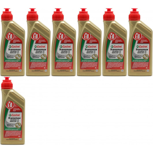 Castrol Transmax Dexron-VI Mercon LV Automatik Getriebeöl 7x 1l = 7 ...
