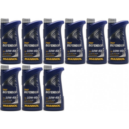 Mannol Defender 10W-40 Diesel & Benziner Motoröl 9x 1l = 9 Liter - SAE ...