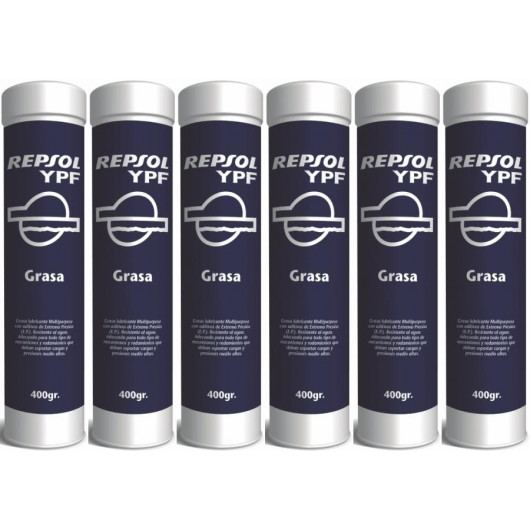 Repsol Schmierfett GRASA MOLIBGRAS EP 2 Fett Kartusche 6x 400 Gramm ...