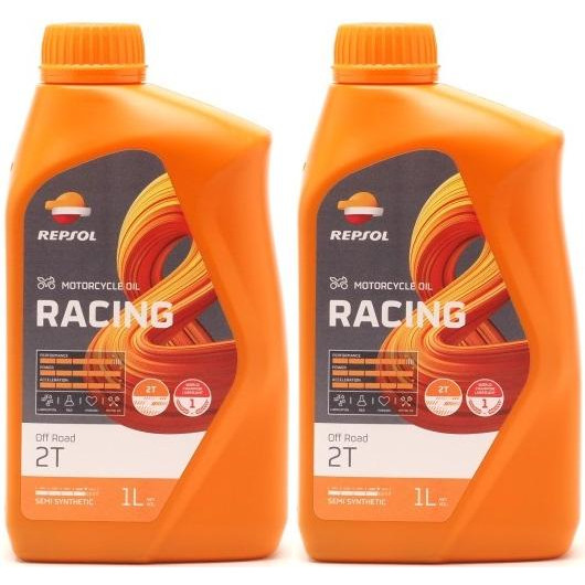 Repsol Motorrad Motoröl RACING OFF ROAD 2T 1 Liter 2x 1l = 2 Liter ...