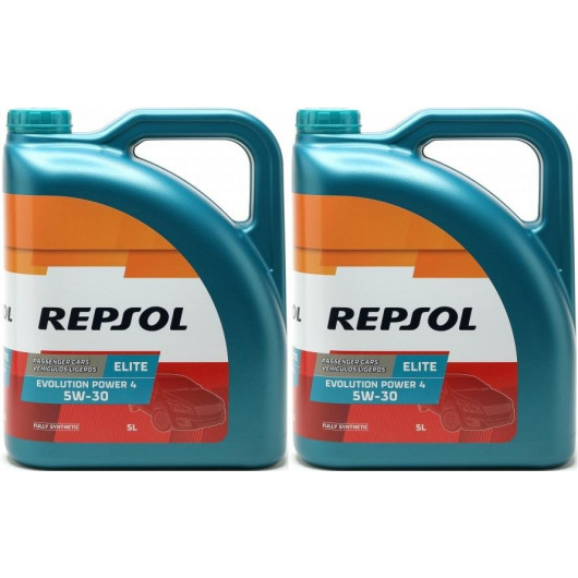 Repsol Motoröl ELITE EVOLUTION POWER 4 5W30 2x 5 = 10 Liter - Repsol ...