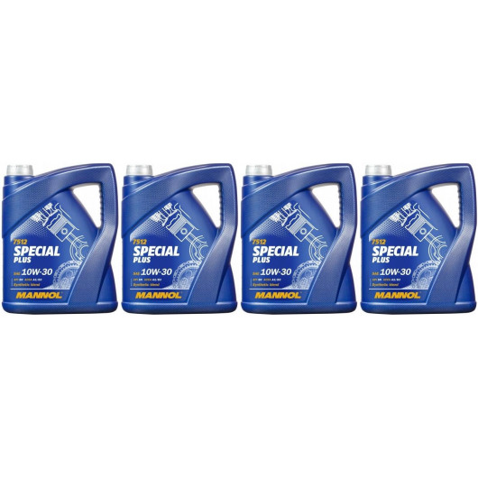 MANNOL 7512 SPECIAL PLUS SAE 10W-30 4x 5 = 20 Liter - MotoroelDirekt.at