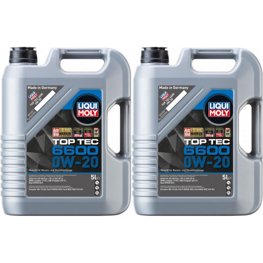 Liqui Moly 21441 Top Tec 6600 0W-20 2x 5 = 10 Liter - MotoroelDirekt.at