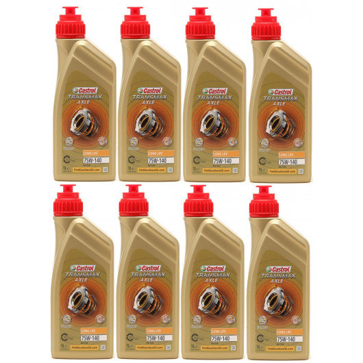 Castrol Transmax Axle Long Life 75W-140 8x 1l = 8 Liter - MotoroelDirekt.at