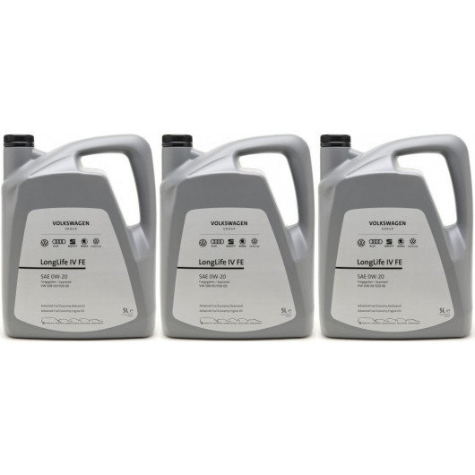 Original VW Longlife GS60577M4 IV 0W-20 Motoröl 508.00/ 509.00 - 3x 5 ...