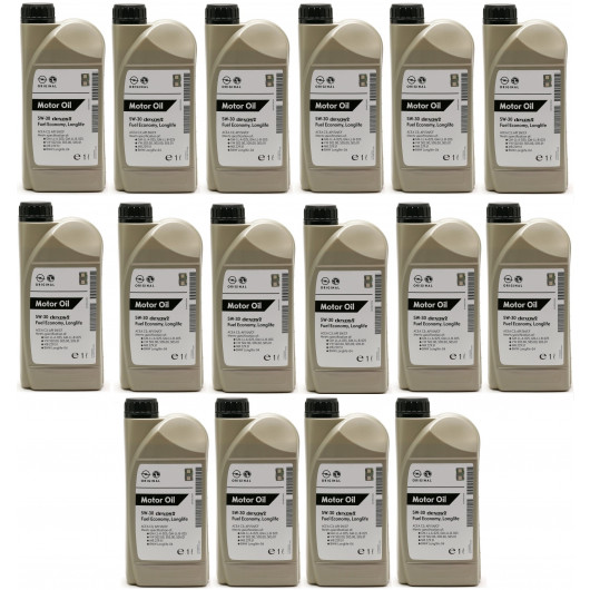 Original GM Genuine Opel 5W-30 dexos2 Longlife 1942000 Motoröl 16x 1l ...
