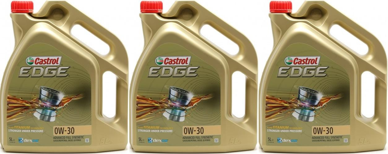 Castrol Edge 0W-30 Fluid Titanium (ex. FST) Motoröl 3x 5 = 15 Liter ...