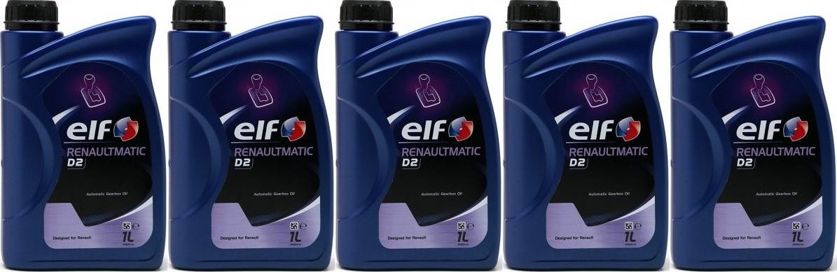Elf Renaultmatic D2 Automatik 5x 1l = 5 Liter - ATF Automatiköle - Öle ...