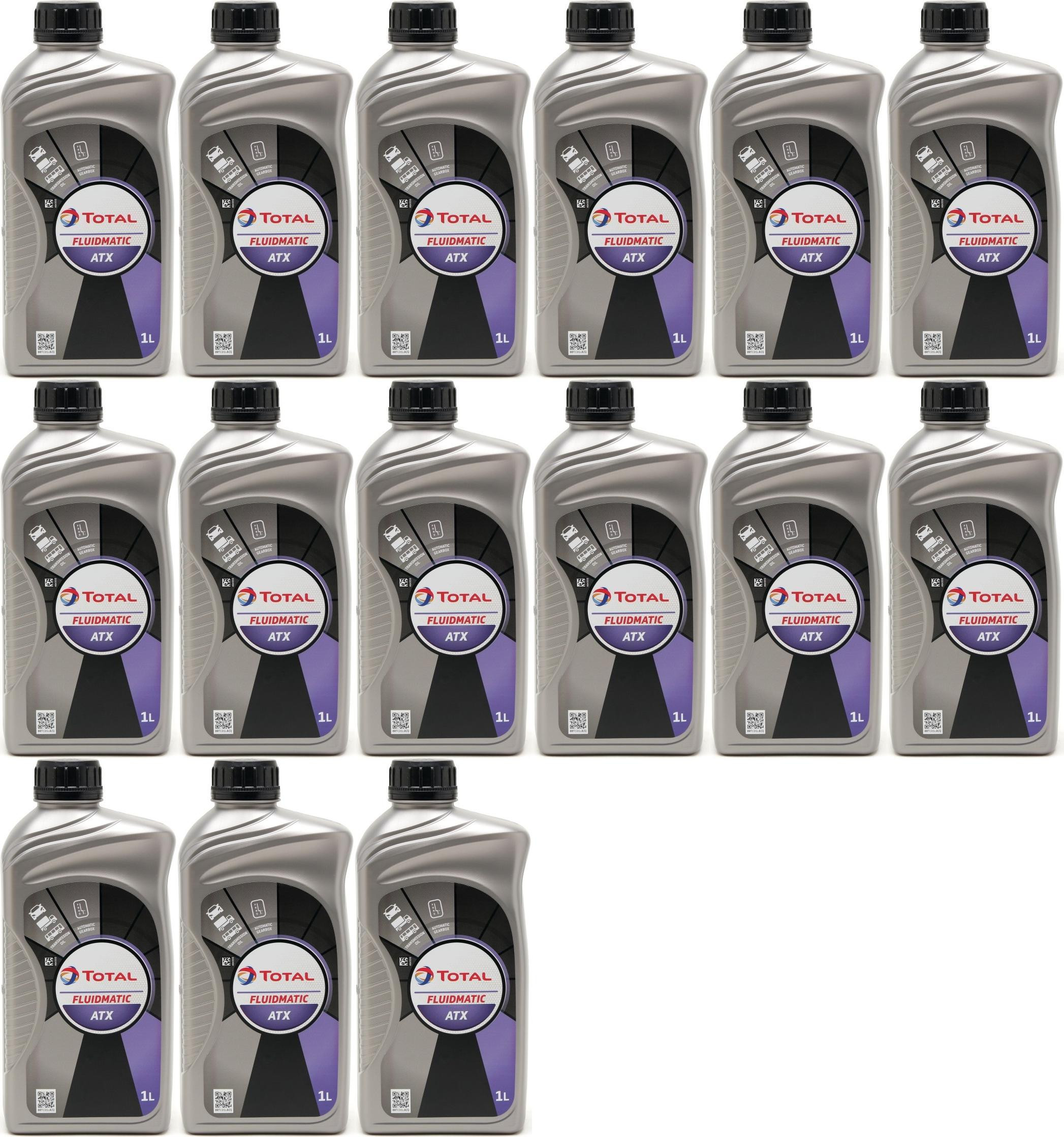 Total Fluide ATX Automatikgetriebeöl 15x 1l = 15 Liter - ATF ...