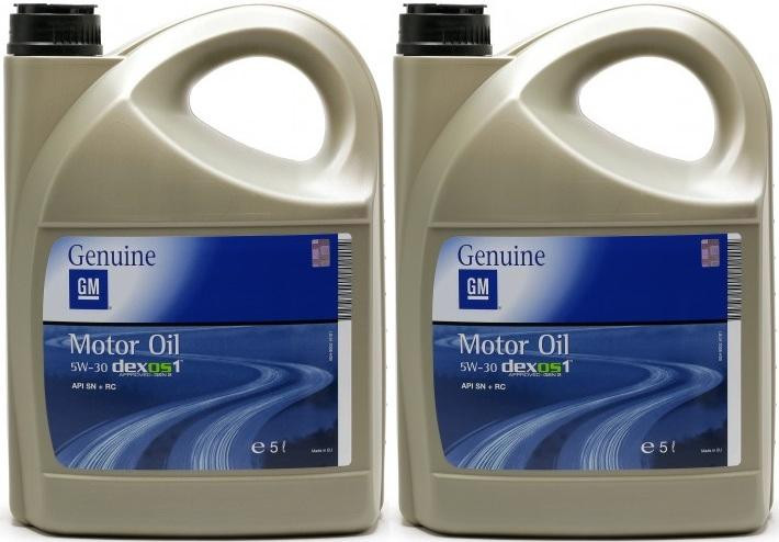 Original Genuine GM Opel 5W-30 dexos1 gen2 Longlife Motoröl 2x 5 = 10 ...