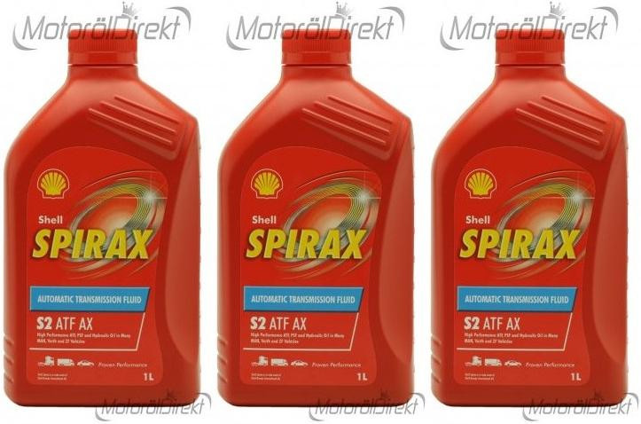 Shell Spirax S2 ATF AX Automatikgetriebeöl 3x 1l = 3 Liter - ATF ...
