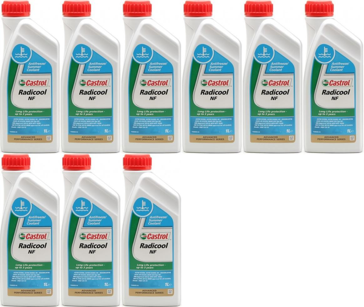 Castrol Radicool NF Kühlerfrostschutz Konzentrat 9x 1l = 9 Liter ...