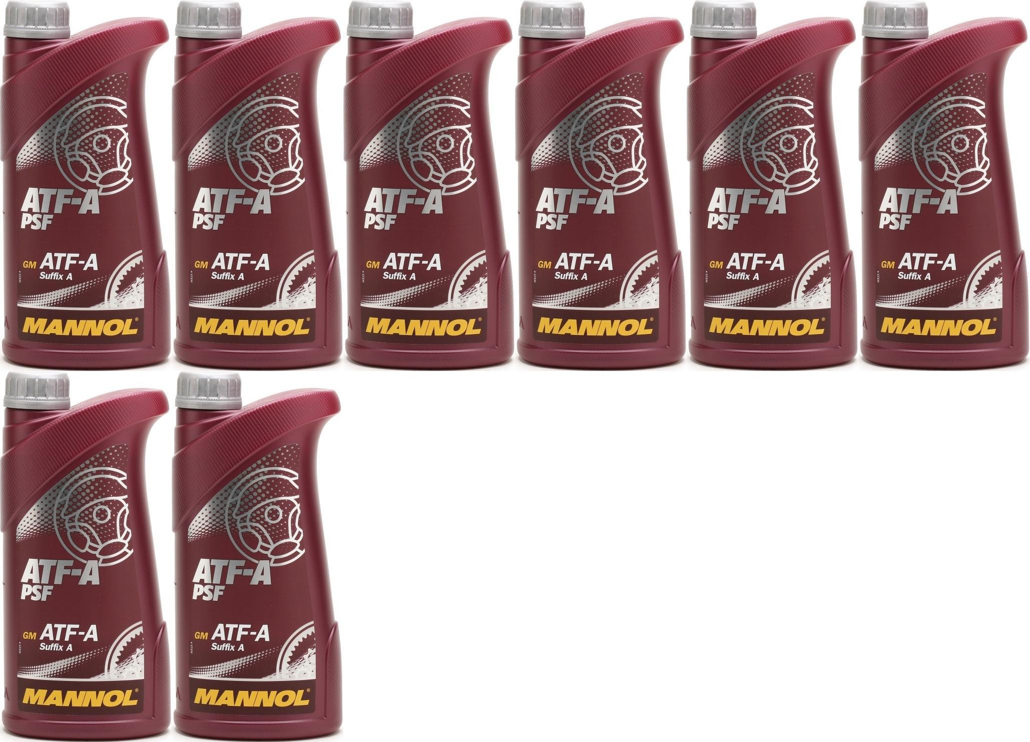 MANNOL 8203 ATF-A PSF Power steering fluid 8x 1l = 8 Liter ...