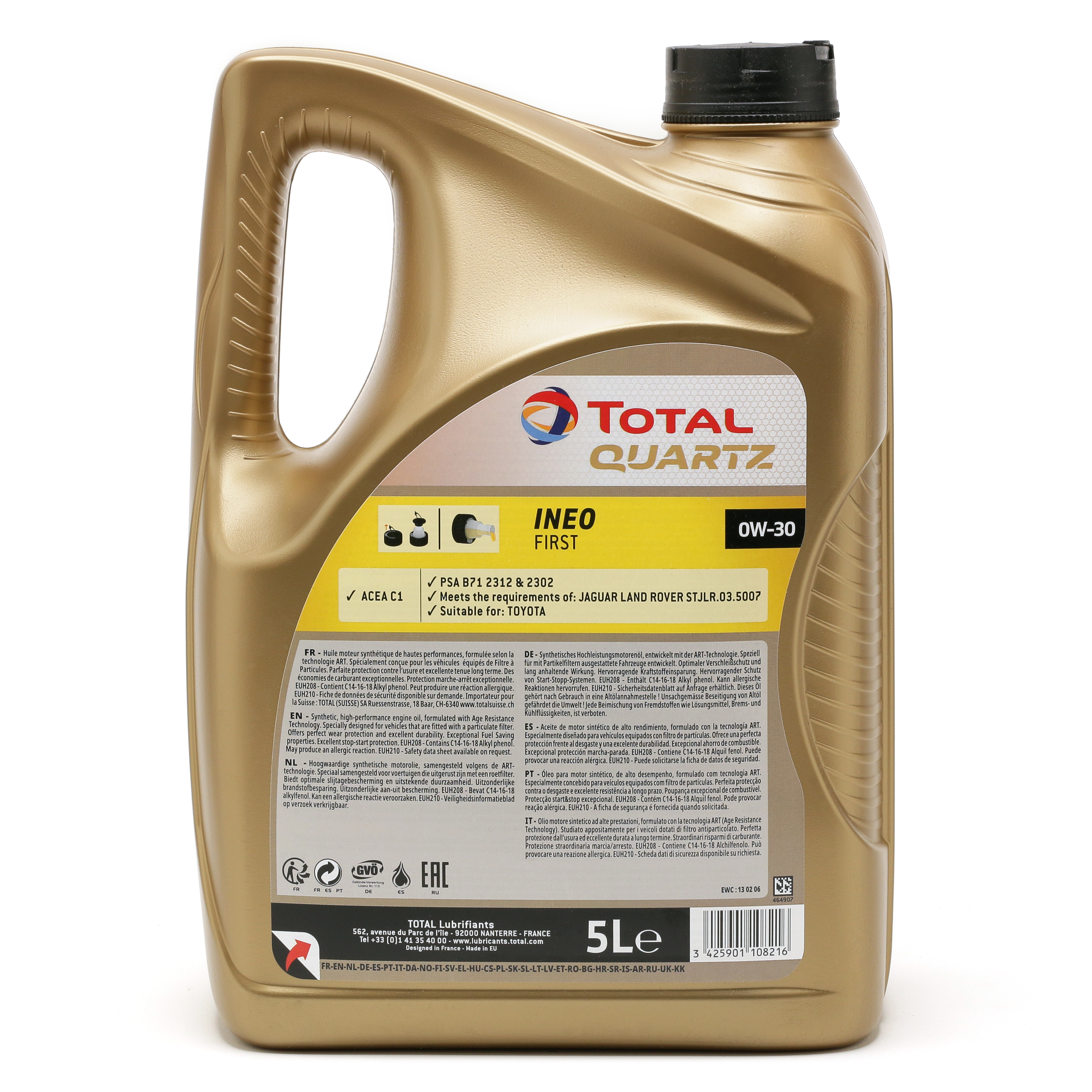 Total Quartz INEO First 0W-30 Motoröl 5l - SAE 0W-30 - Auto/PKW ...