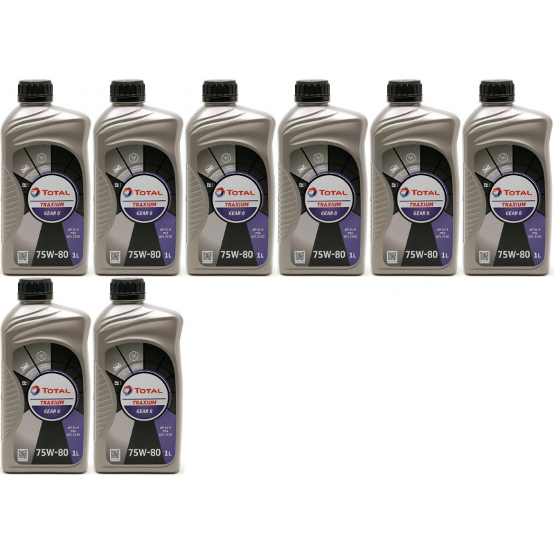 Total Transmission Gear 8 75W-80 Schaltgetriebeöl 8x 1l = 8 Liter - SAE ...