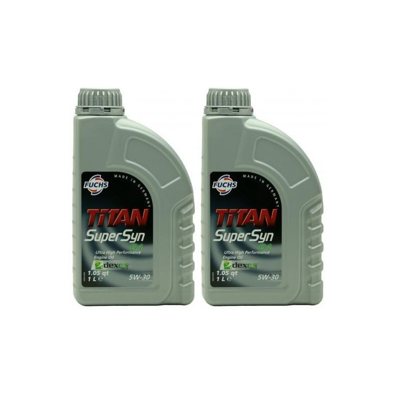 FUCHS TITAN Supersyn D1 5W-30 Motoröl 2x 1l = 2 Liter - SAE 5W-30 ...