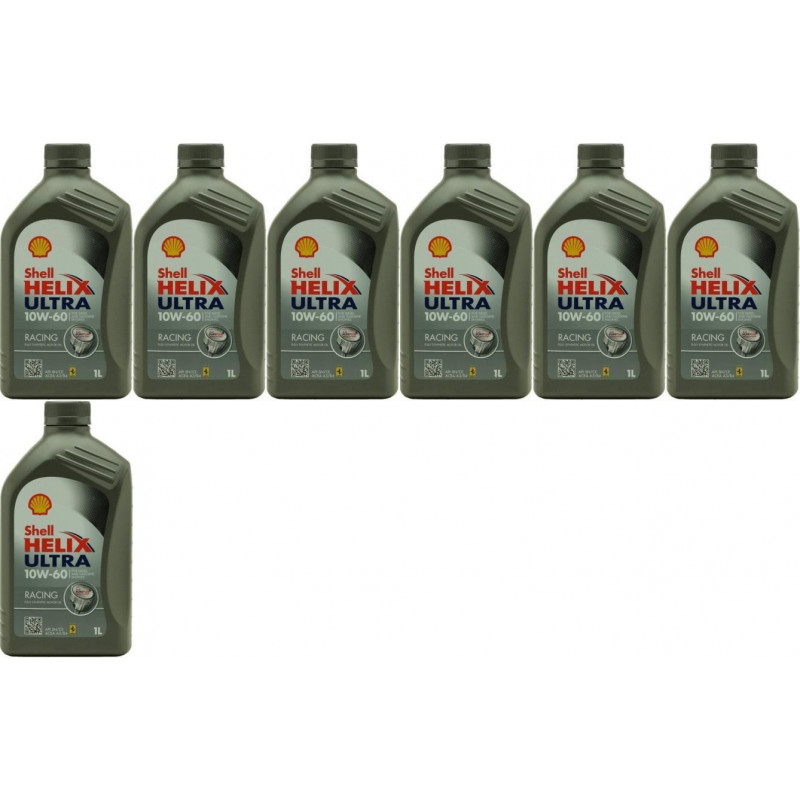 Shell Helix Ultra Racing 10W-60 Motoröl 7x 1l = 7 Liter - SAE 10W-60 ...