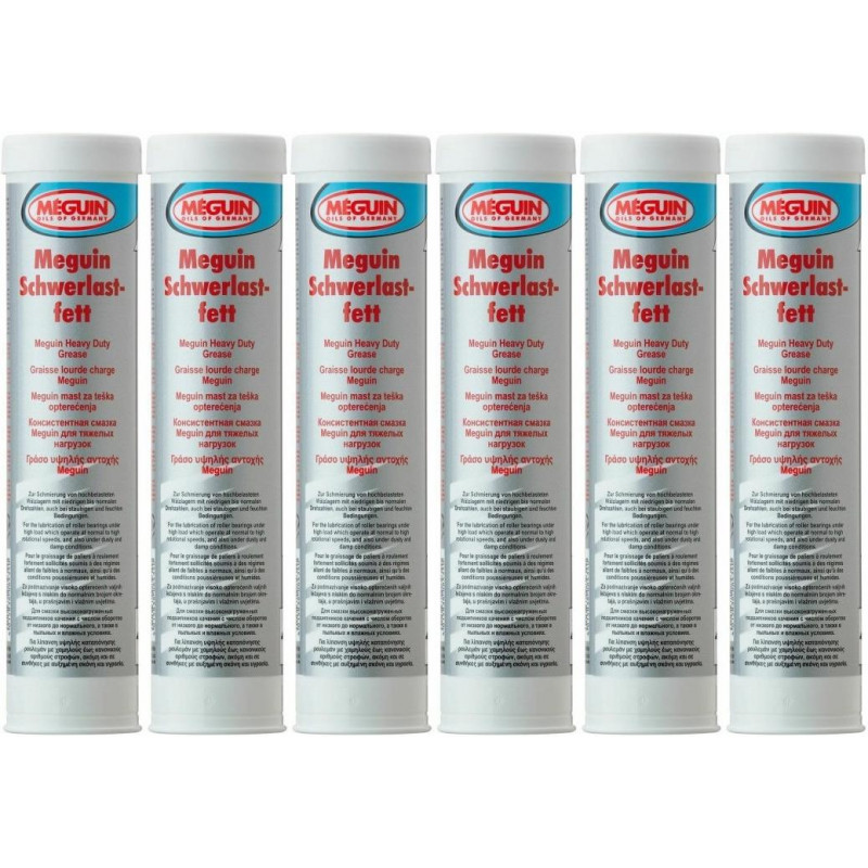 Meguin 8434 Schwerlastfett Fett Kartusche 6x 400 Gramm - Fette - Meguin ...