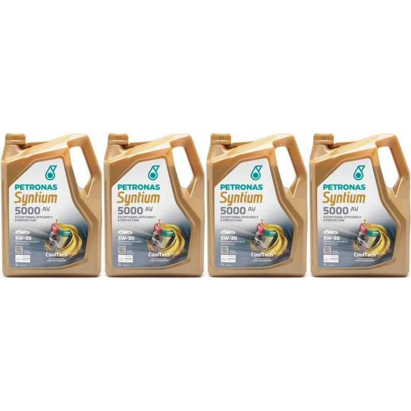 Petronas Syntium 5000 AV 5W-30 Motoröl 4x 5 = 20 Liter - SAE 5W-30 ...