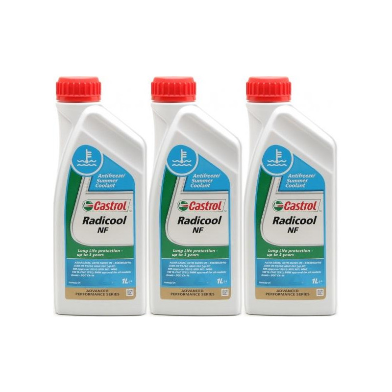 Castrol Radicool NF Kühlerfrostschutz Konzentrat 3x 1l = 3 Liter ...